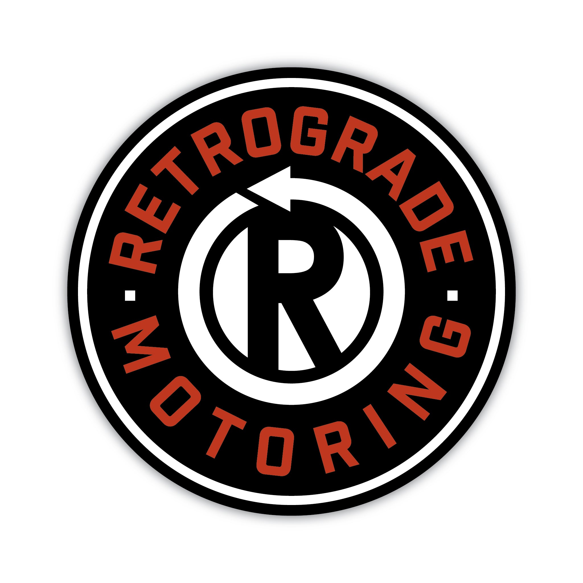 Rounder Sticker - Red – RetroGrade Motoring